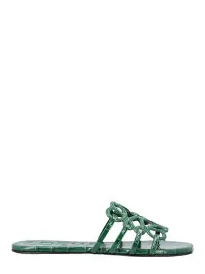 Loewe Petal Anagram Leather Sandals - Multicolor