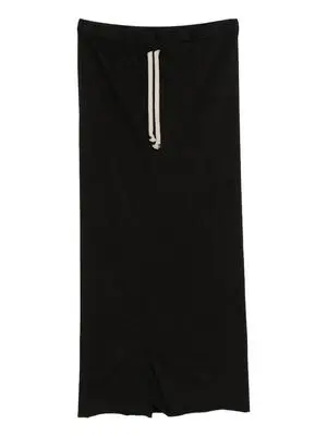 Rick Owens Jersey Drawstring Skirt - Multicolor