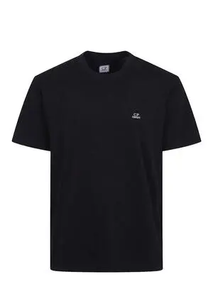 C.P. COMPANY 30/1 Jersey Short Sleeve Logo Patch T-shirt - Blue