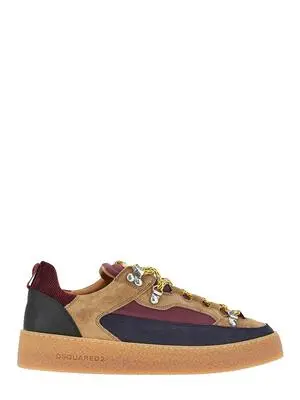 Dsquared2 Canvas And Suede Leather "rapper's Delight" Sneakers - Multicolor