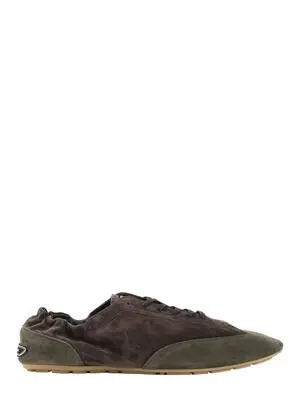 Saint Laurent SAINT LAURENT Suede Lace-Up Sneakers Multicolor