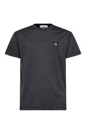 Stone Island Lead Grey 60/2 Cotton Jersey Slim-fit T-shirt - Multicolor