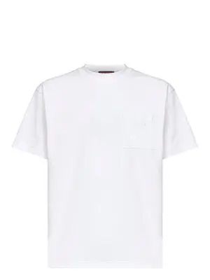 Gucci White Stretch Cotton Piqué Embroidered T-shirt - Multicolor