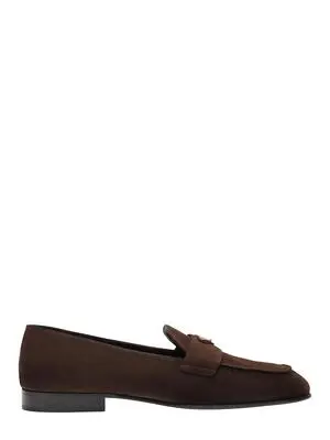 Prada Suede Loafers - Brown