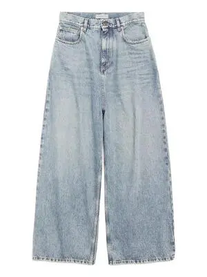Balenciaga Balenciaga Wide Leg Light Cotton Jeans Blue
