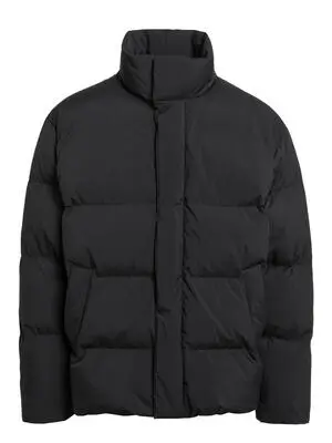 Saint Laurent Quilted High-neck Jacket - Black