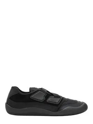 Prada Speedrock Leather And Mesh Sneakers - Black