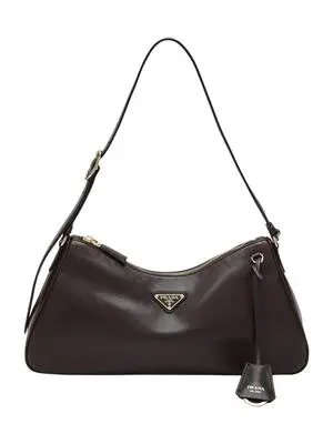 Prada Aimee Shoulder Bag In Burnt Nappa Leather - Brown