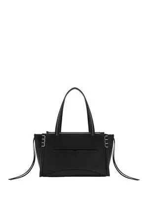 JW Anderson Elongated Loafer Cabas Bag In Leather - Black