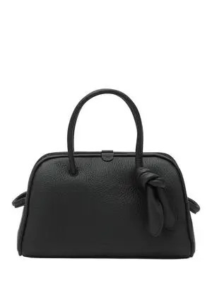Jacquemus Small Turismo Bag In Leather - Black