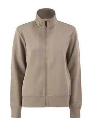 Max Mara High-neck Zip-up Sweatshirt - Cream