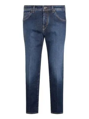 Jacob Cohen Slim Fit Cotton Trousers - Multicolor