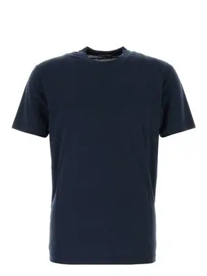 TOM FORD Tom Ford Men Dark Blue Lyocell Blend T-Shirt Blue