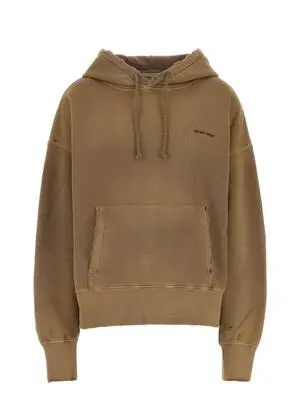 GOLDEN GOOSE Oversize Cotton Sweatshirt - Brown