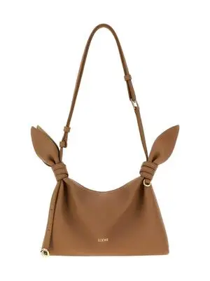 Loewe Camel Leather Mini Scarf Shoulder Bag - Brown