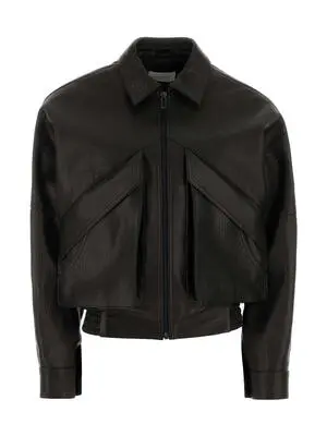 Magda Butrym Leather Jacket - Black