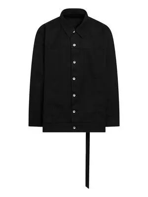 Rick Owens Oversized Jacket In Cotton - Black
