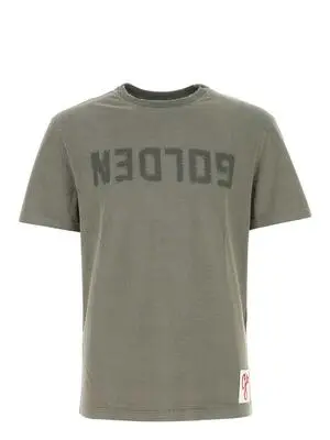 GOLDEN GOOSE Dove Grey Cotton T-shirt - Gray