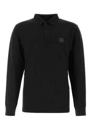 Stone Island Cotton Polo Shirt - Black