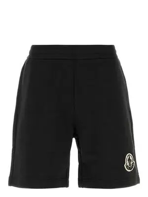Moncler Cotton Bermuda Shorts - Black