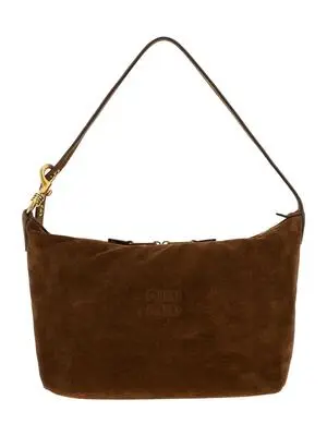 Miu Miu Suede Shopping Bag - Brown