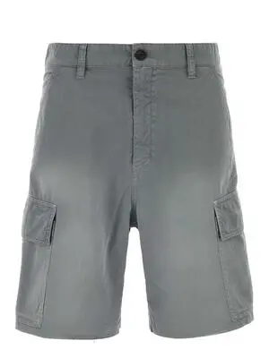 Miu Miu MIU MIU Cargo Twill Bermuda Shorts Gray