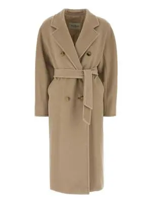 Max Mara Max Mara Cappuccino Wool Blend Madame Coat Brown