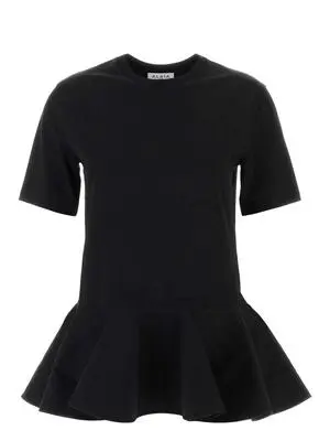 Alaïa Cotton T-shirt - Black