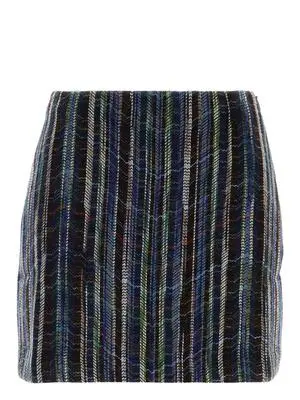 Missoni Embroidered Wool Blend Mini Skirt - Multicolor