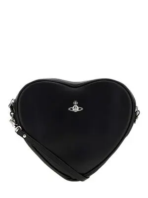 VIVIENNE WESTWOOD Synthetic Leather Alexa Heart Crossbody Bag - Black