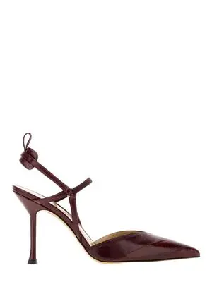 Fendi Fendi Burgundy Leather Pumps Red