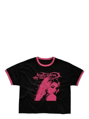 TRAVIS SCOTT Cactus Jack X Nike Burning Desire Ringer T-shirt - Black