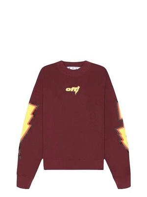 OFF-WHITE Offwhite Thunder Stable Skate Fit Crewneck Sweatshirt