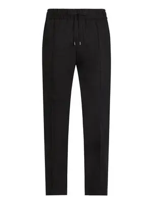 Dolce & Gabbana Cotton Gabardine Jogging Trousers - Black