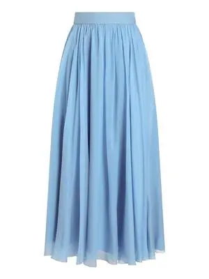 Dolce & Gabbana Dolce & Gabbana Chiffon Circle Skirt Azure