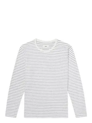 Folk Striped Cotton T-shirt - Neutrals