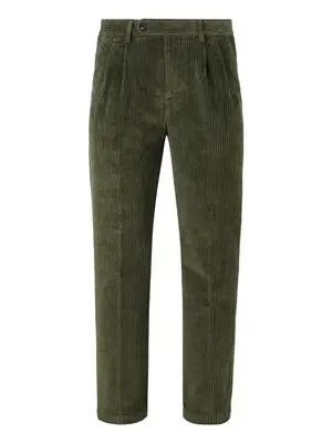 Massimo Alba Strallo" Corduroy Cotton-blend Trousers - Green