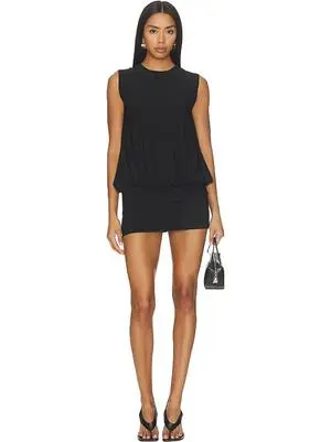 Norma Kamali Babydoll Mini Dress - Black