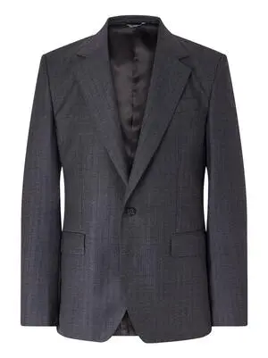 Dolce & Gabbana Pinstriped Virgin Wool Blazer - Gray