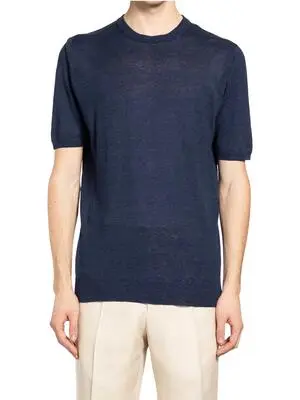 LARDINI Short-sleeved T-shirt - Blue