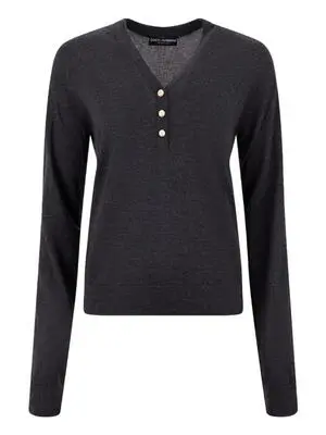 Dolce & Gabbana Long-sleeved Knitwear - Black