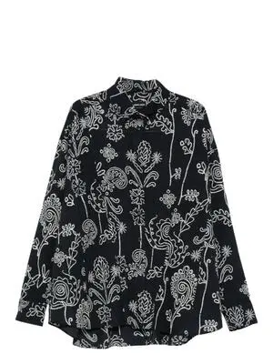 GIORGIO ARMANI Giorgio Armani All-Over Printed Long-Sleeved Shirt