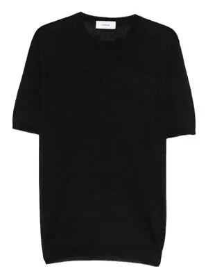 LARDINI Short-sleeved T-shirt - Black