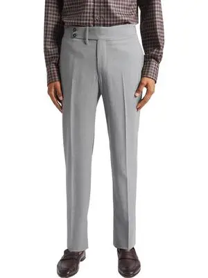 Isaia Casalnuovo Wool Trousers - Grey