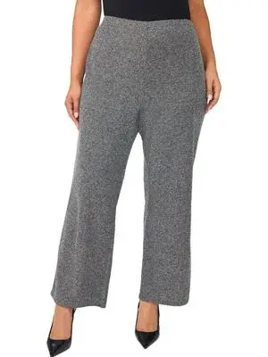 Halogen Straight Leg Textured Trousers - Black Multi
