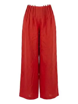 TAARACH & AMPERSAND Axis Trousers - Red