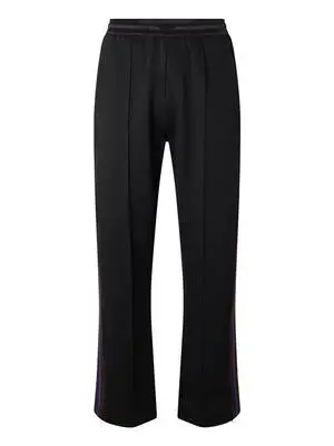 WALES BONNER Form Straight-leg Striped Jersey Sweatpants - Black