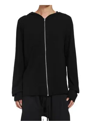 THOM KROM Zip-up Hoodie - Black
