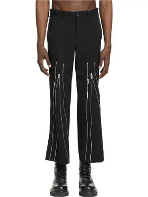 COMME DES GARÇONS Comme Des Garcons Zip-Detail Cropped Flared Trousers