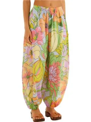 Farm Rio Spring Affair Balloon Pants - Multi-color